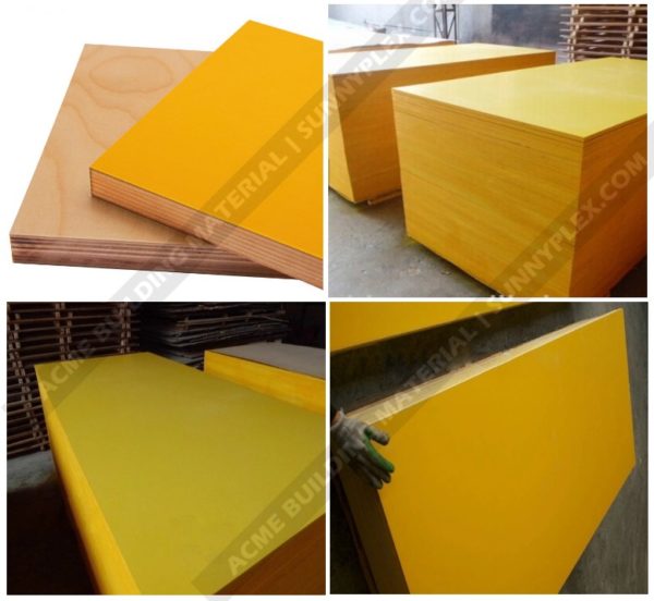 Top Quality Yellow Film faced Plywood | Film faced Plywood | Commercial ...